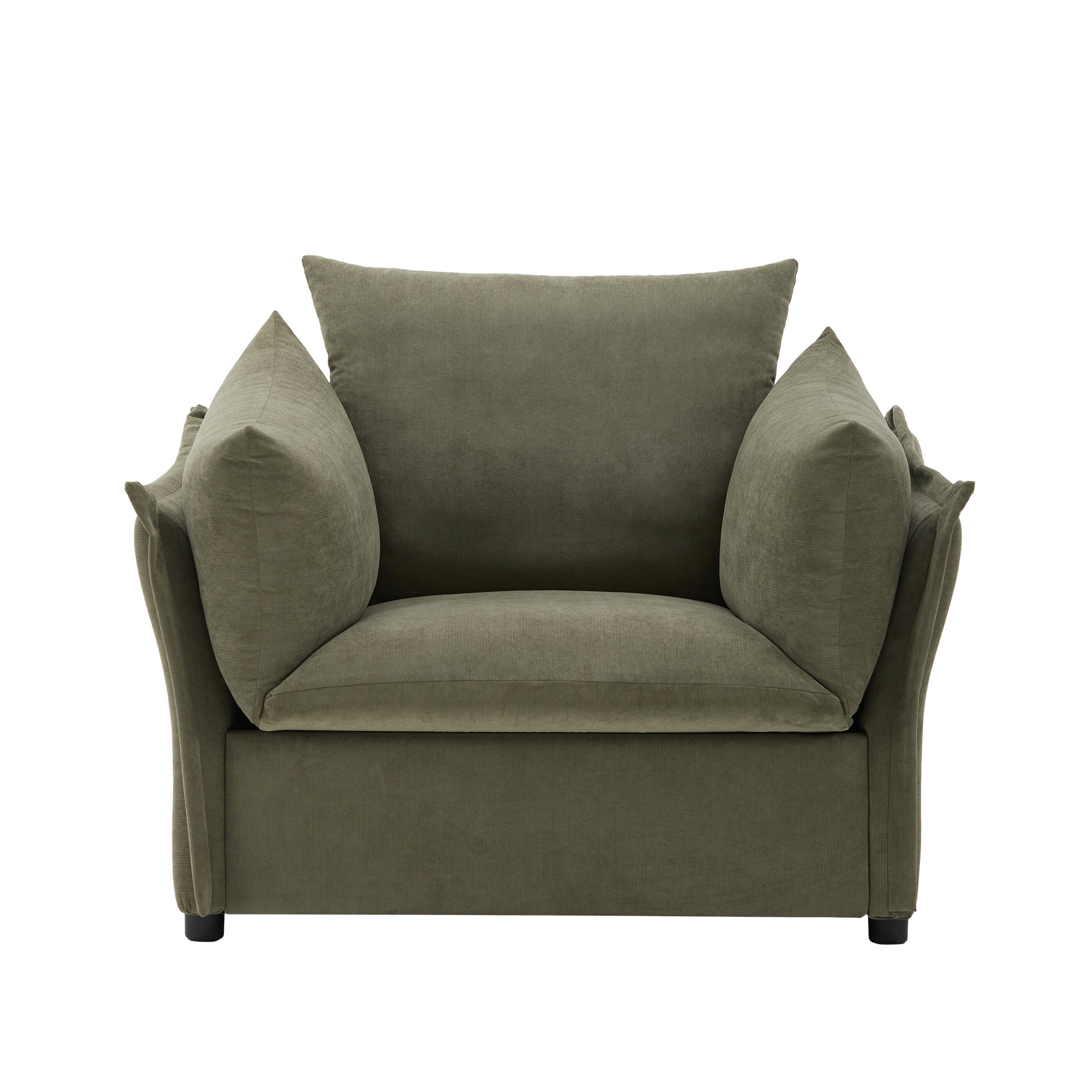 Latitude Run® Modern Style Chenille Oversized Armchair Accent Chair ...