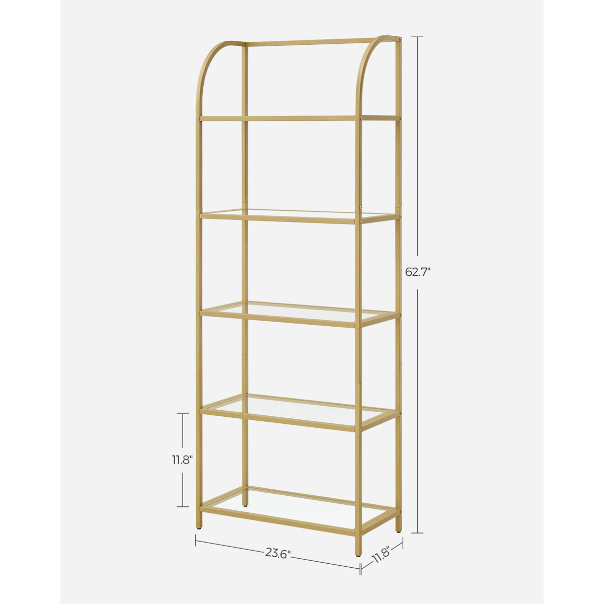 Willa Arlo™ Interiors Sheffield 62.7H 23.6W Etagere Bookcase & Reviews ...