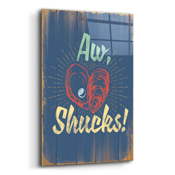 Red Barrel Studio® Aw Shucks by JJ Brando - Unframed Textual Art | Wayfair