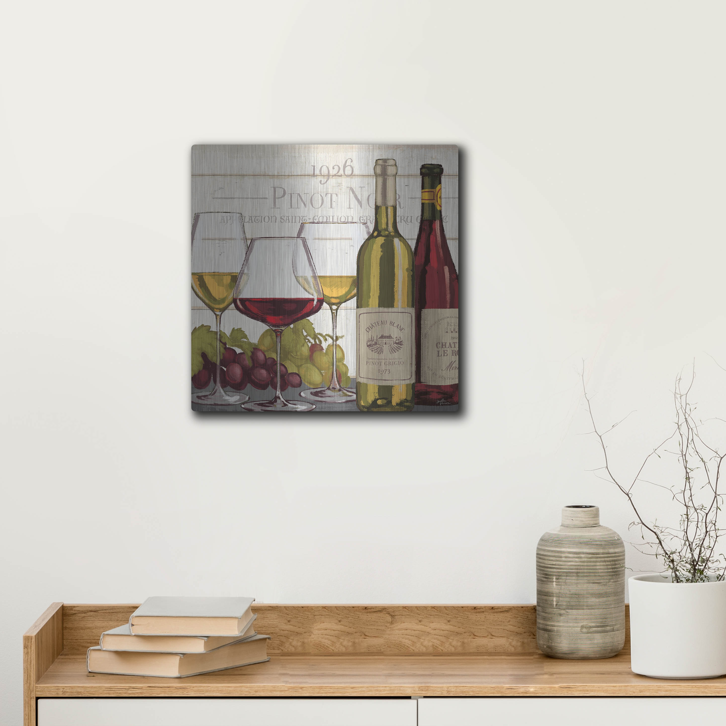 Winston Porter 'Wine Tasting 3' by Janelle Penner Metal Wall Art | Wayfair