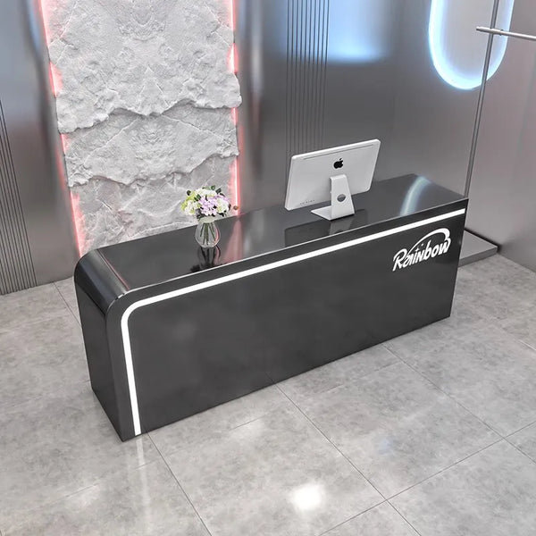 Splendor Furniture Barber Shop Salon Counter Reception Desk Curved ...