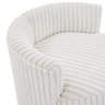 Latitude Run® Malna Plush Wide Wale Corduroy Upholstered Barrel Accent ...