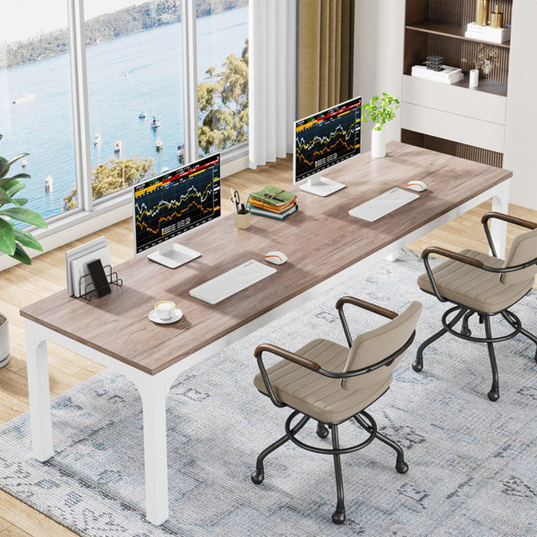 TribeSigns 200cm W Metal Base Computer Desk & Reviews | Wayfair.ie