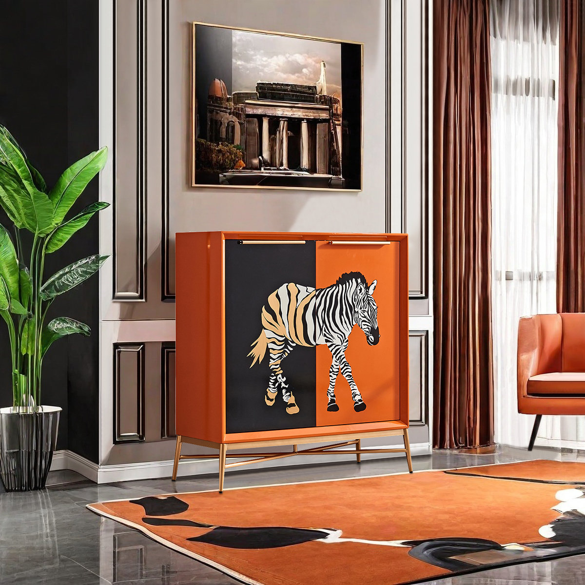 Liu's ink furniture Light luxury high-end decorative cabinet | Wayfair