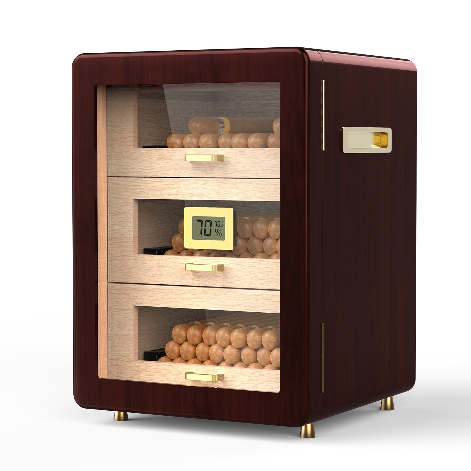 Gracie Oaks Riccardo Wood Cigar Humidor | Wayfair
