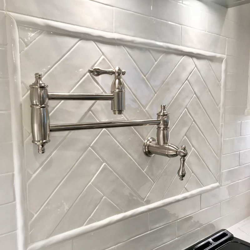 Long Island Mosaics & Tile 10'' L x 1'' W Ceramic Round Tile Trim | Wayfair