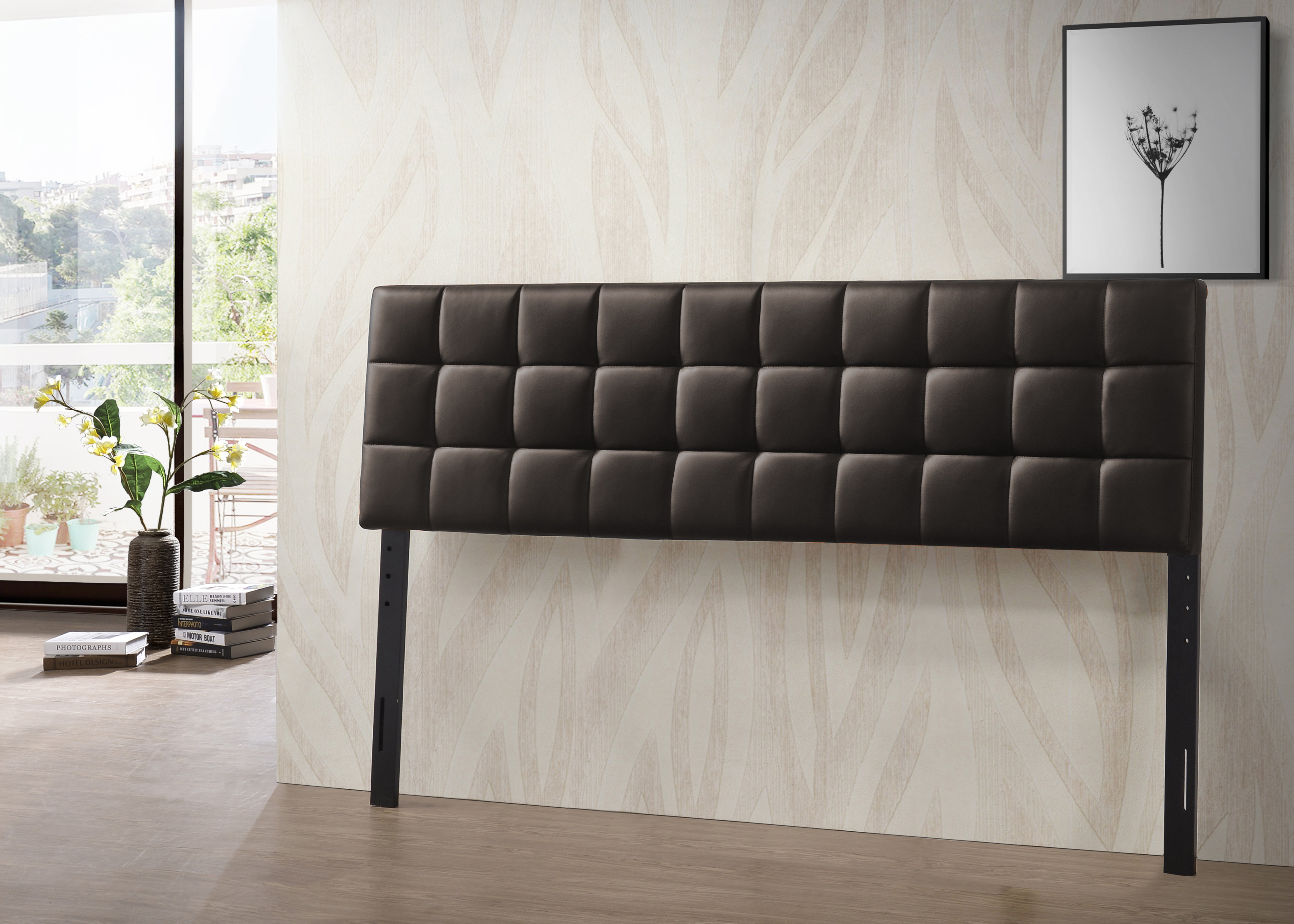 Wade Logan® Bervin Upholstered Headboard ONLY (bedframe is not included ...