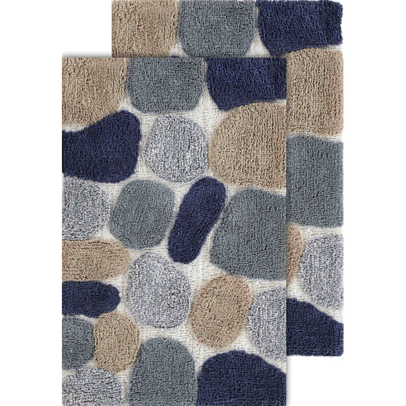 Ebern Designs Creline Cotton Blend Bath Rug & Reviews | Wayfair