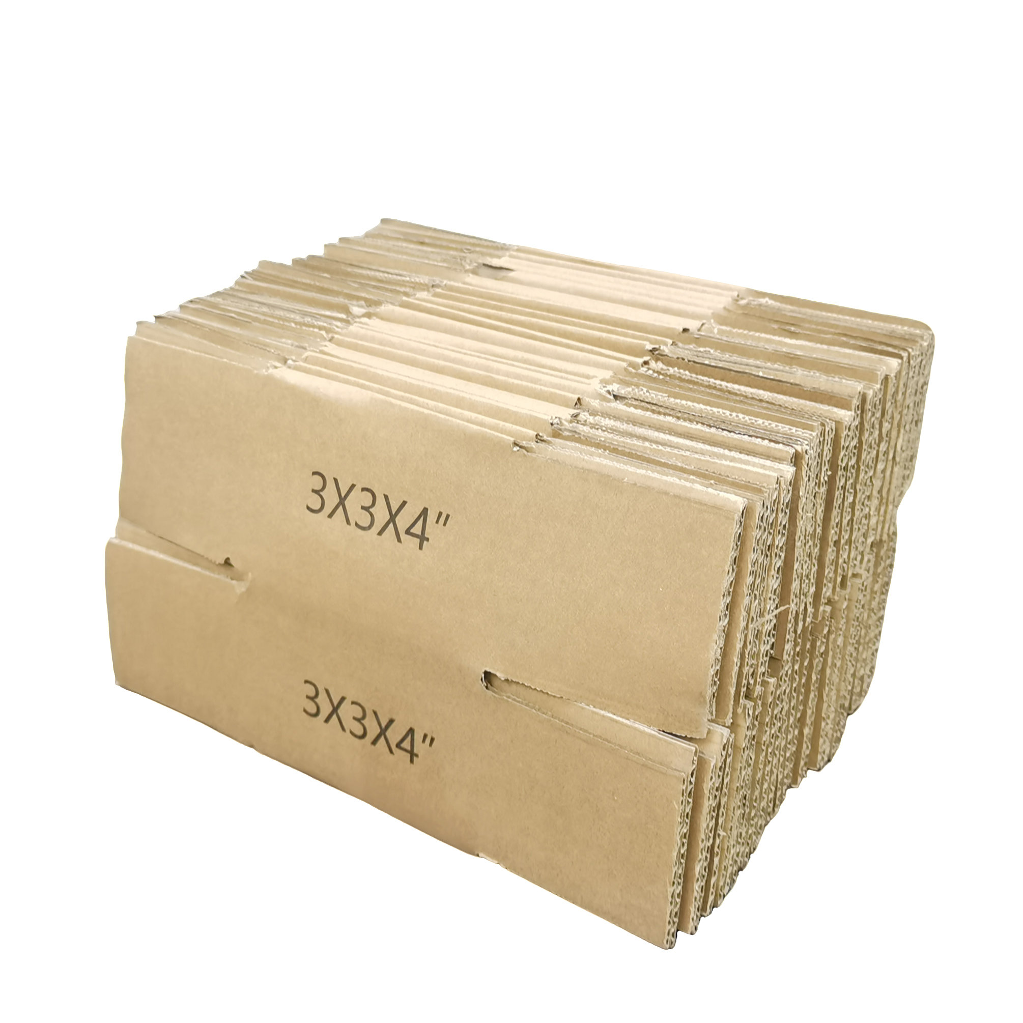 Fixturedisplays® 20PK 3 X 3 X 4 Inchs Full-Wing Carton Corrugated ...