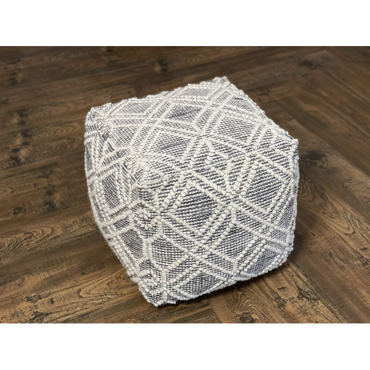 LOOMINAIRE Upholstered Pouf & Reviews | Wayfair