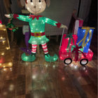 The Twillery Co.® 2 Piece Elf Pulling Wagon Lighted Display Set ...