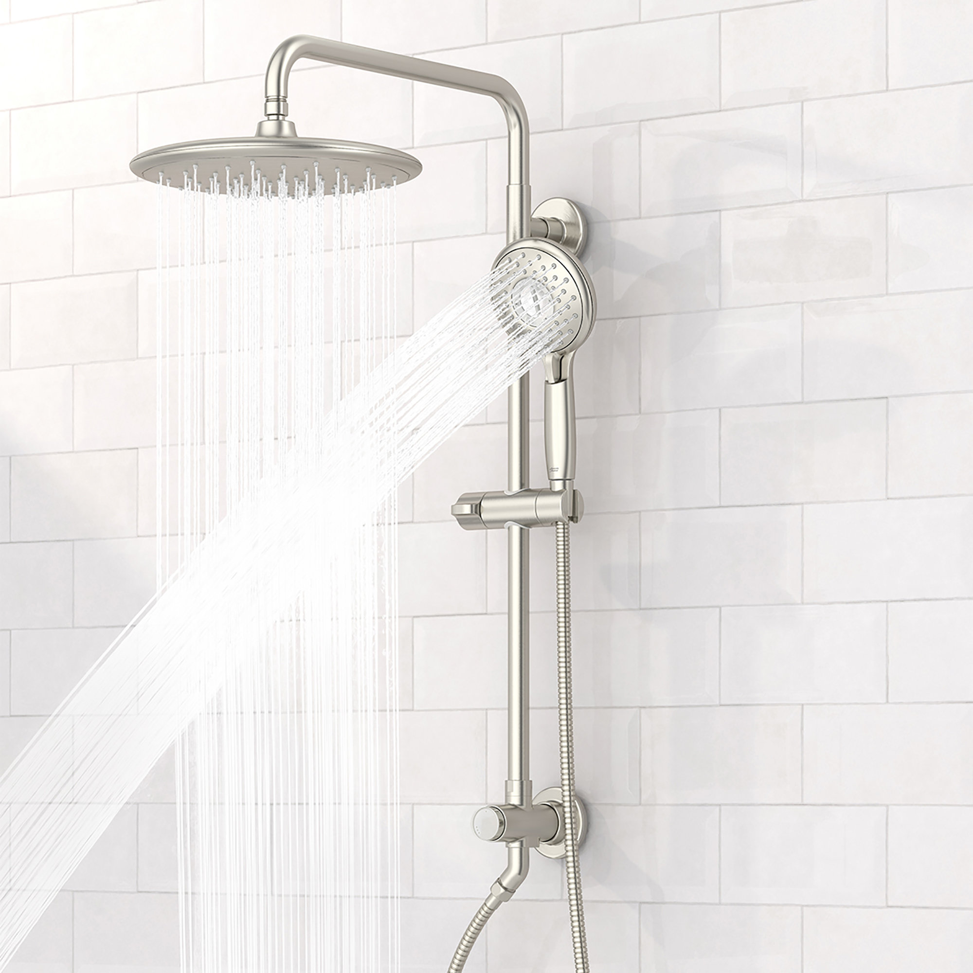 American Standard Spectra Versa Shower System with Rain Shower Head and ...