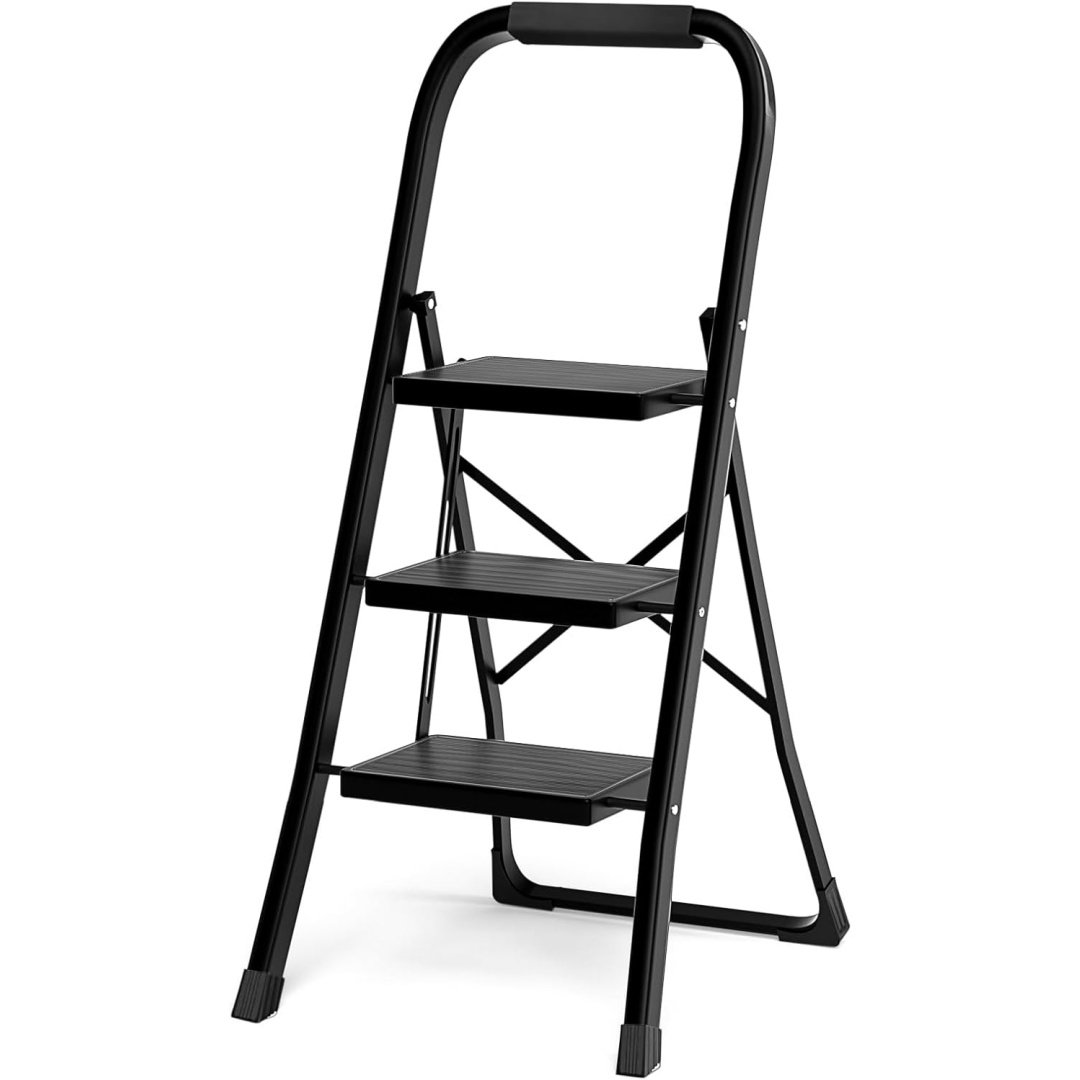 Latitude Run® 2 3 4 Step Ladder Step Stool Ergonomic Folding Step Stool ...