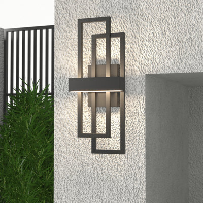 Wade Logan® Brandalynn Wrought Iron LED Wall Light & Reviews | Wayfair
