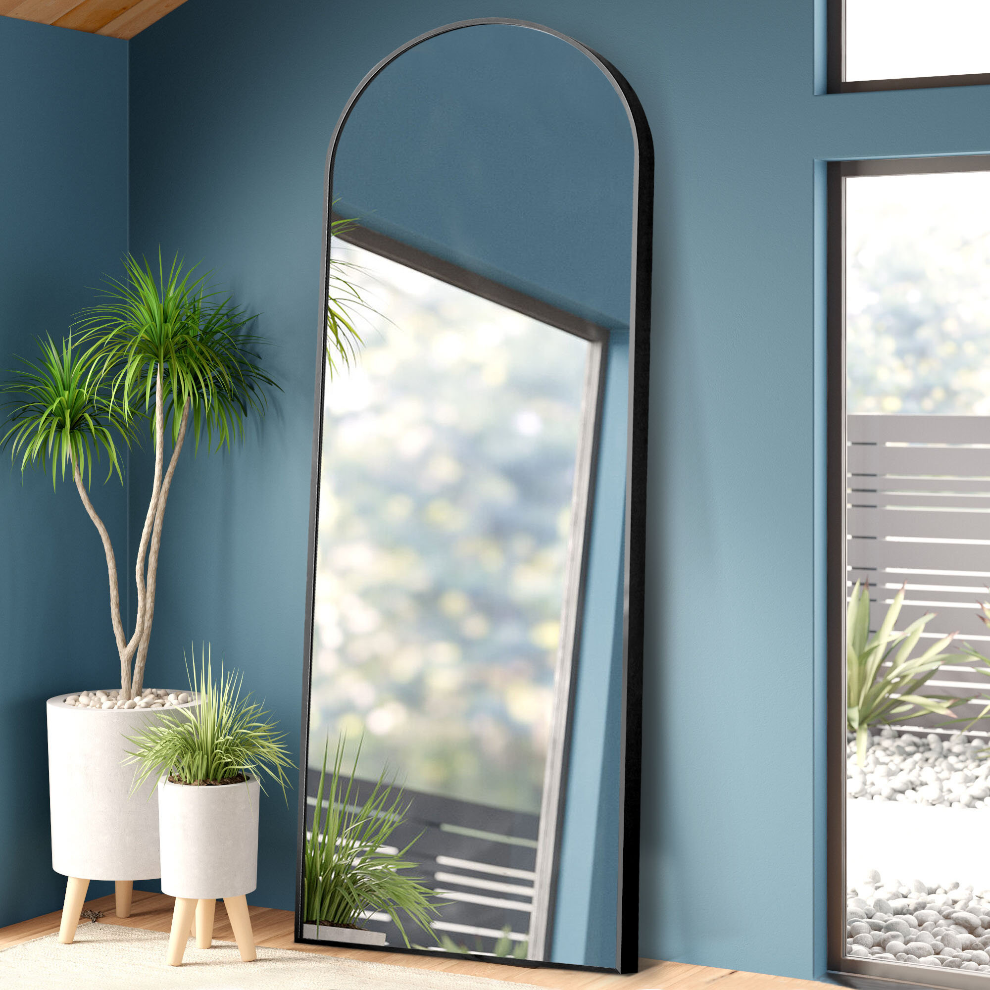 Dakota Fields Clouchete Metal Flat Mirror & Reviews | Wayfair