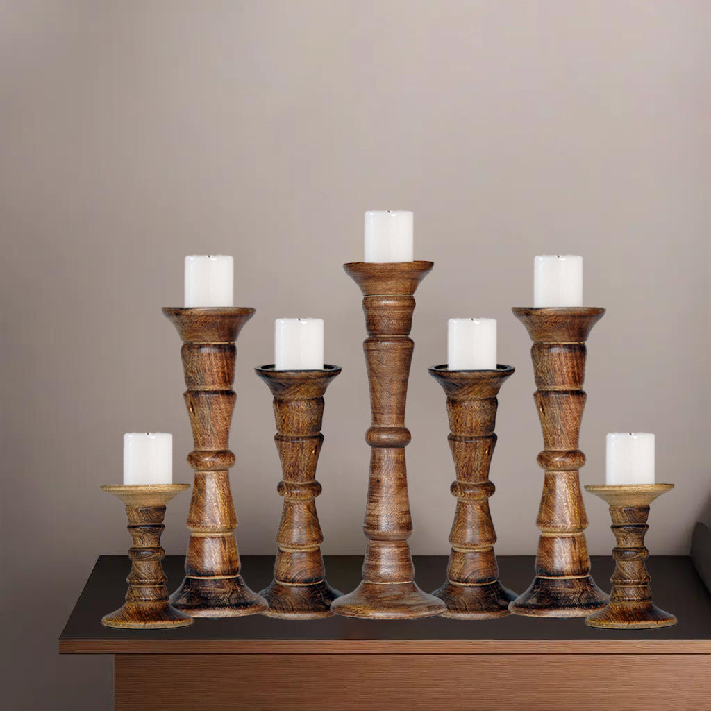 Darby Home Co 15'' H Wood Tabletop Pillar | Wayfair