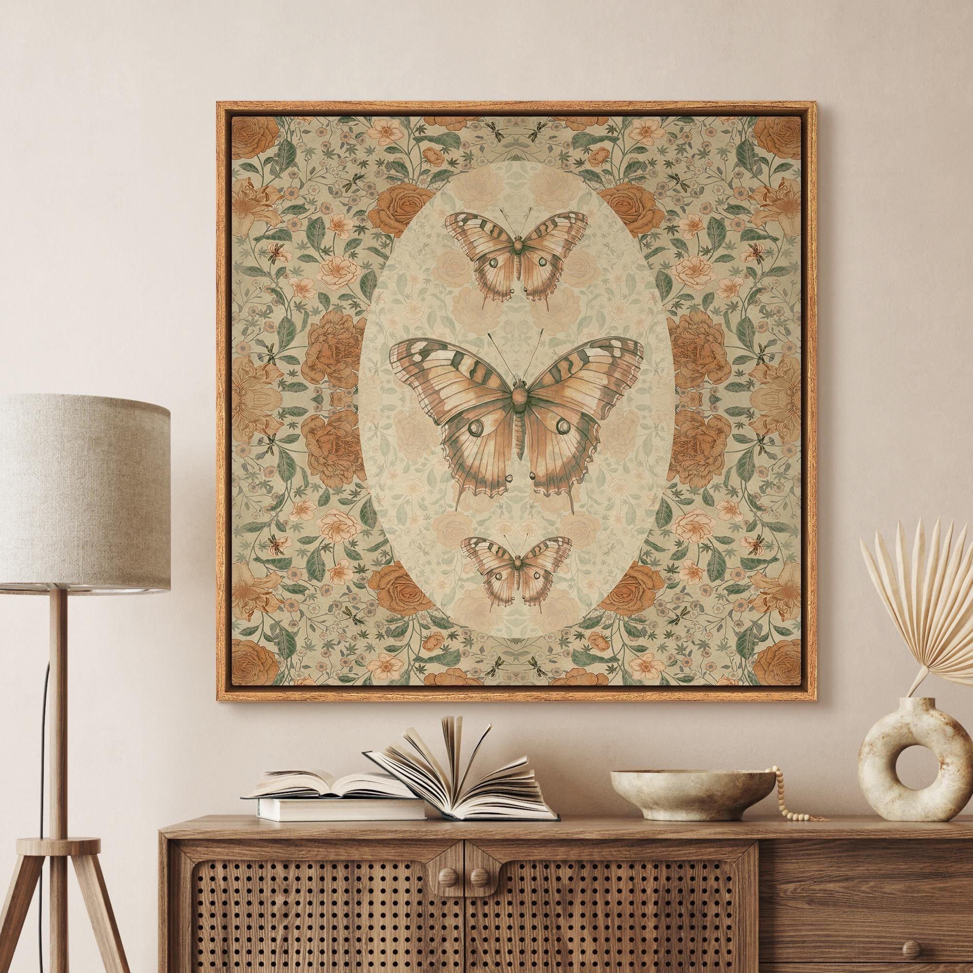 IDEA4WALL Bright Preppy Animals Vintage Rustic Butterfly and Elegant ...
