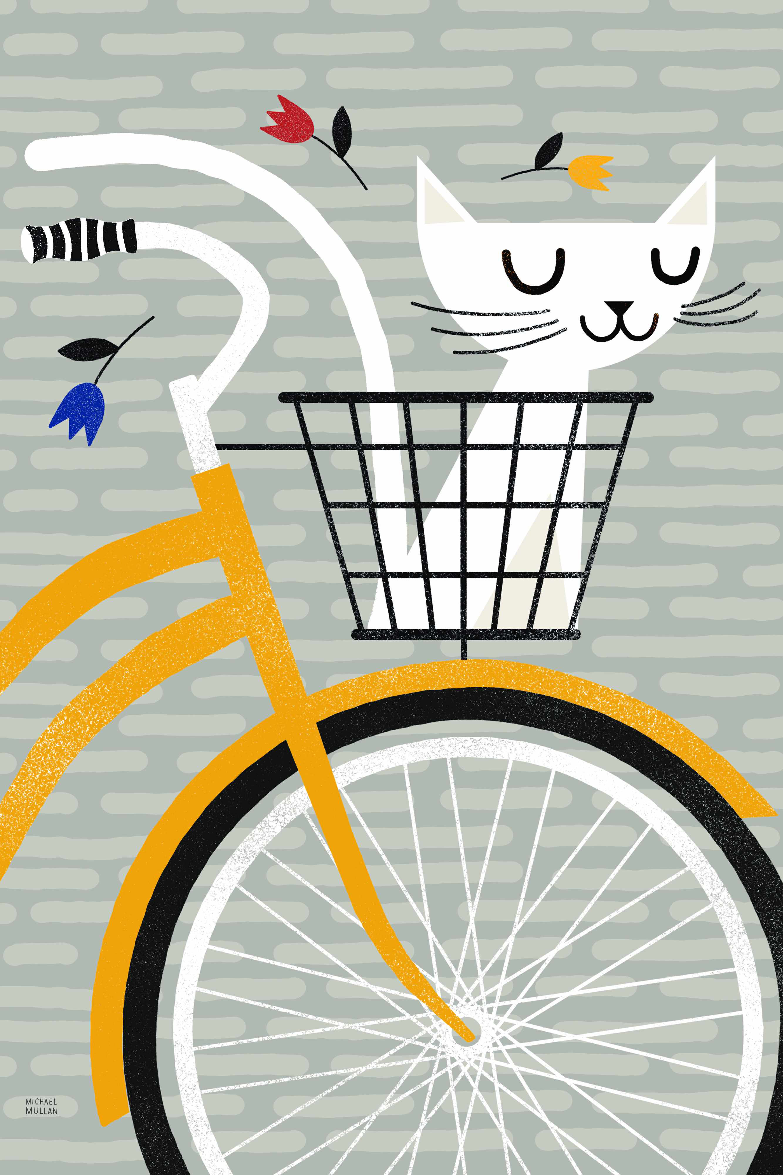 Isabelle & Max™ Cruising Cat Yellow - Wrapped Canvas Painting - Wayfair ...