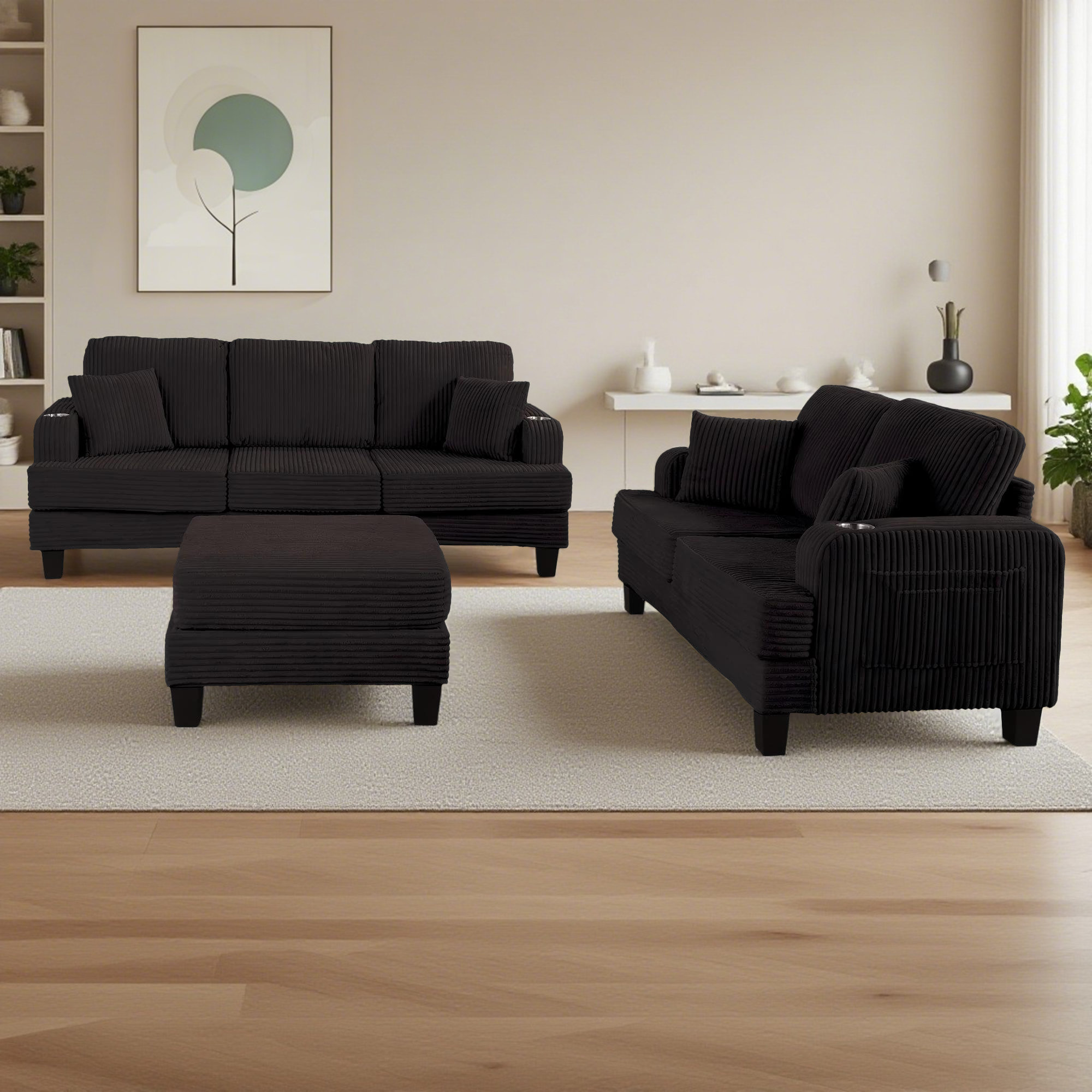 Latitude Run® Canapé 3 places avec causeuse Crestline - Wayfair Canada