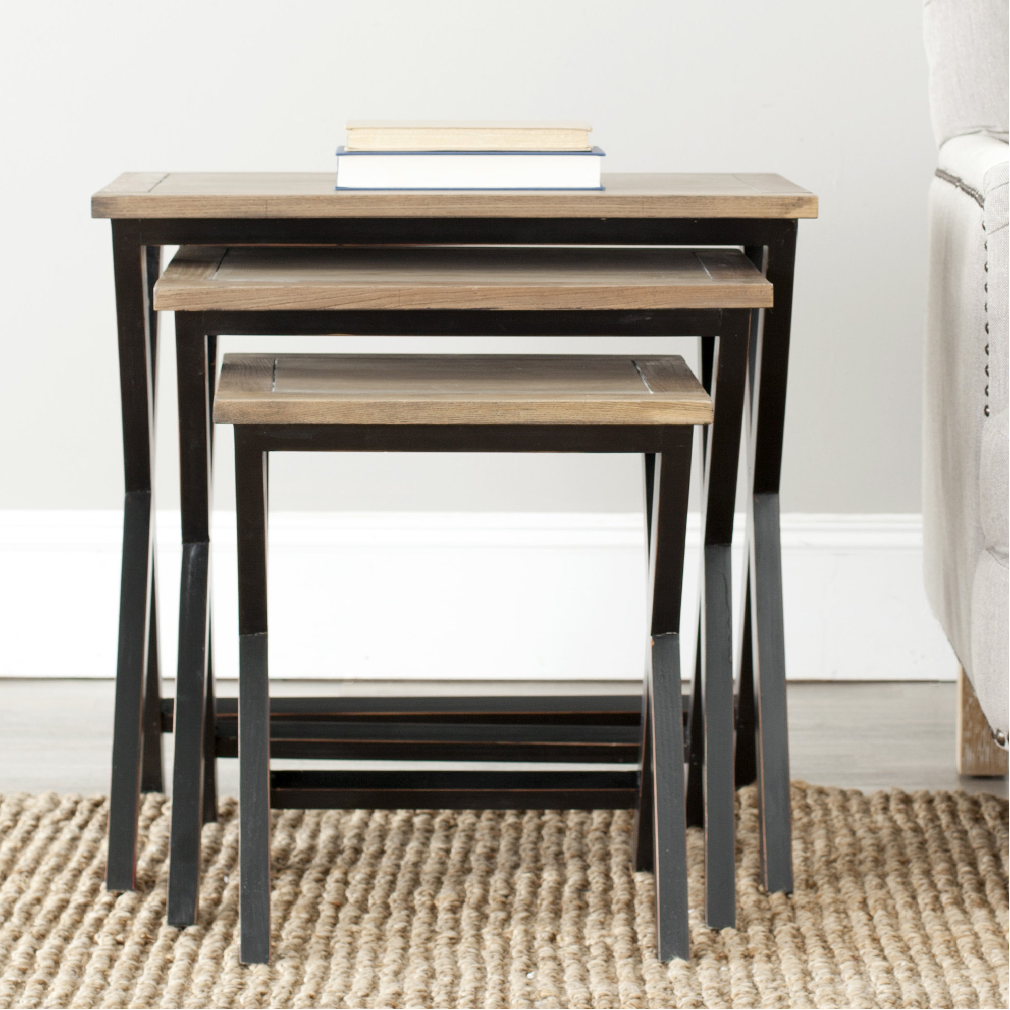 Loon Peak® Joanna Solid Wood Nesting Tables & Reviews | Wayfair