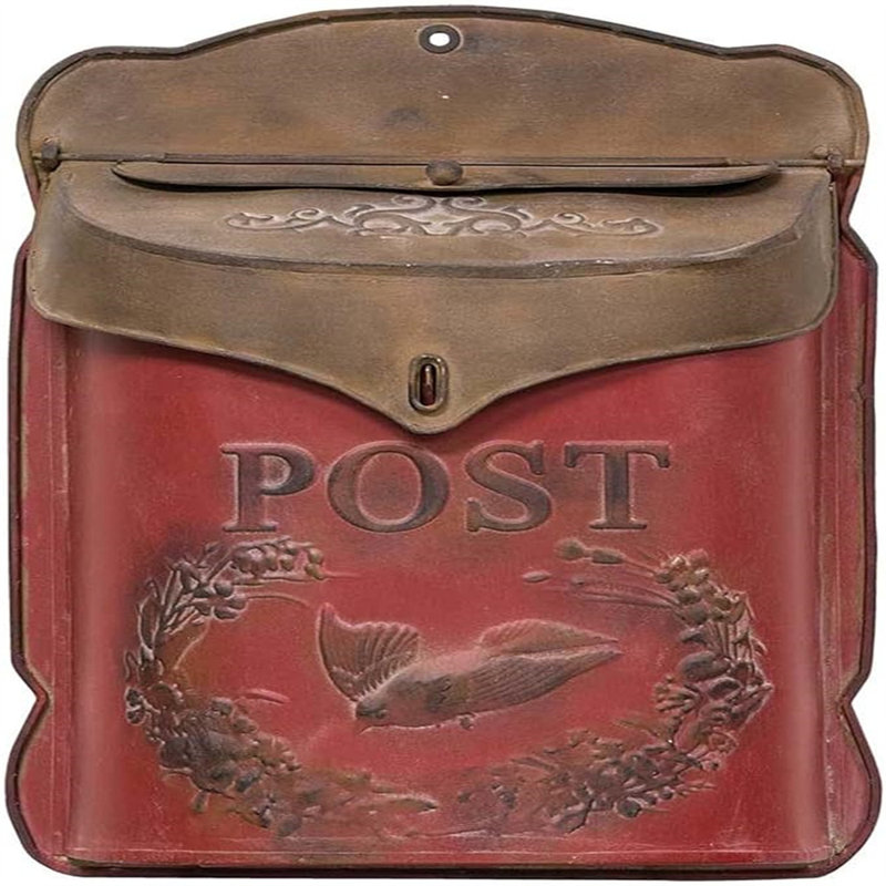CARBRO Gifts Vintage Rusted Post Box - Mailbox Wall Mount - Functional ...