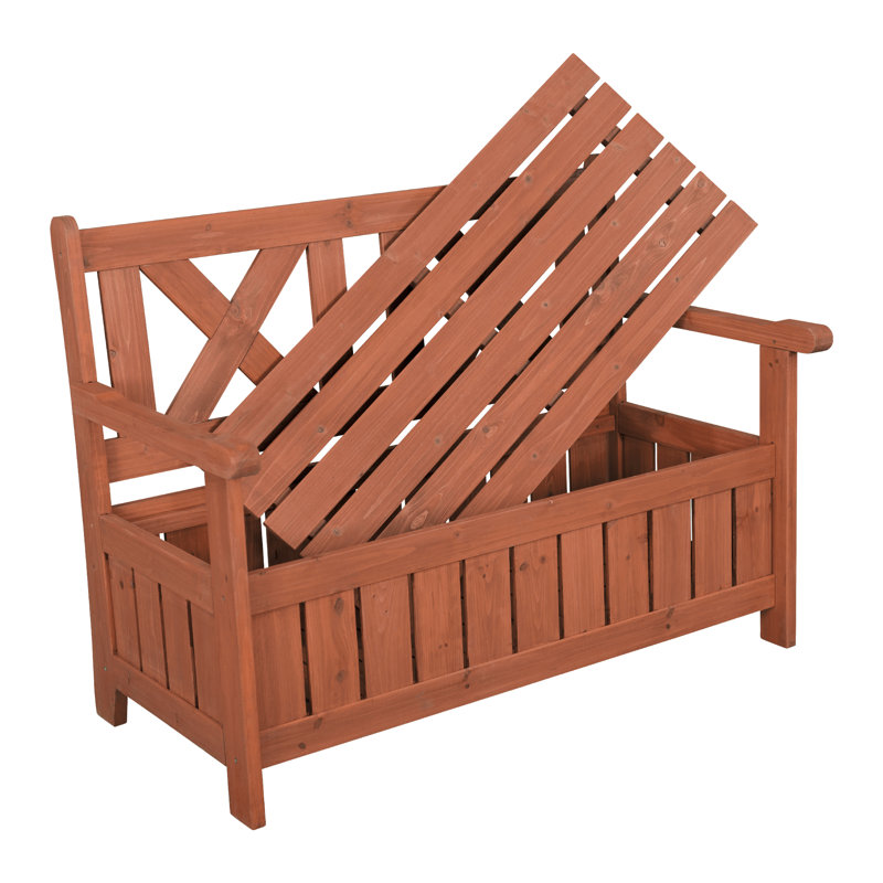 Leisure Season Solid Wood Storage Bench & Reviews | Wayfair