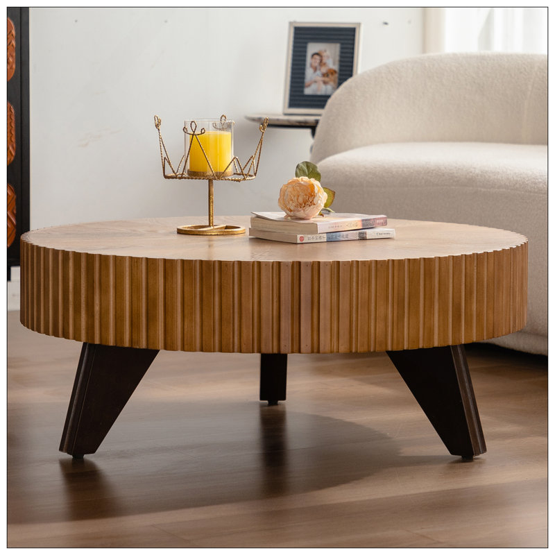 round retro coffee table