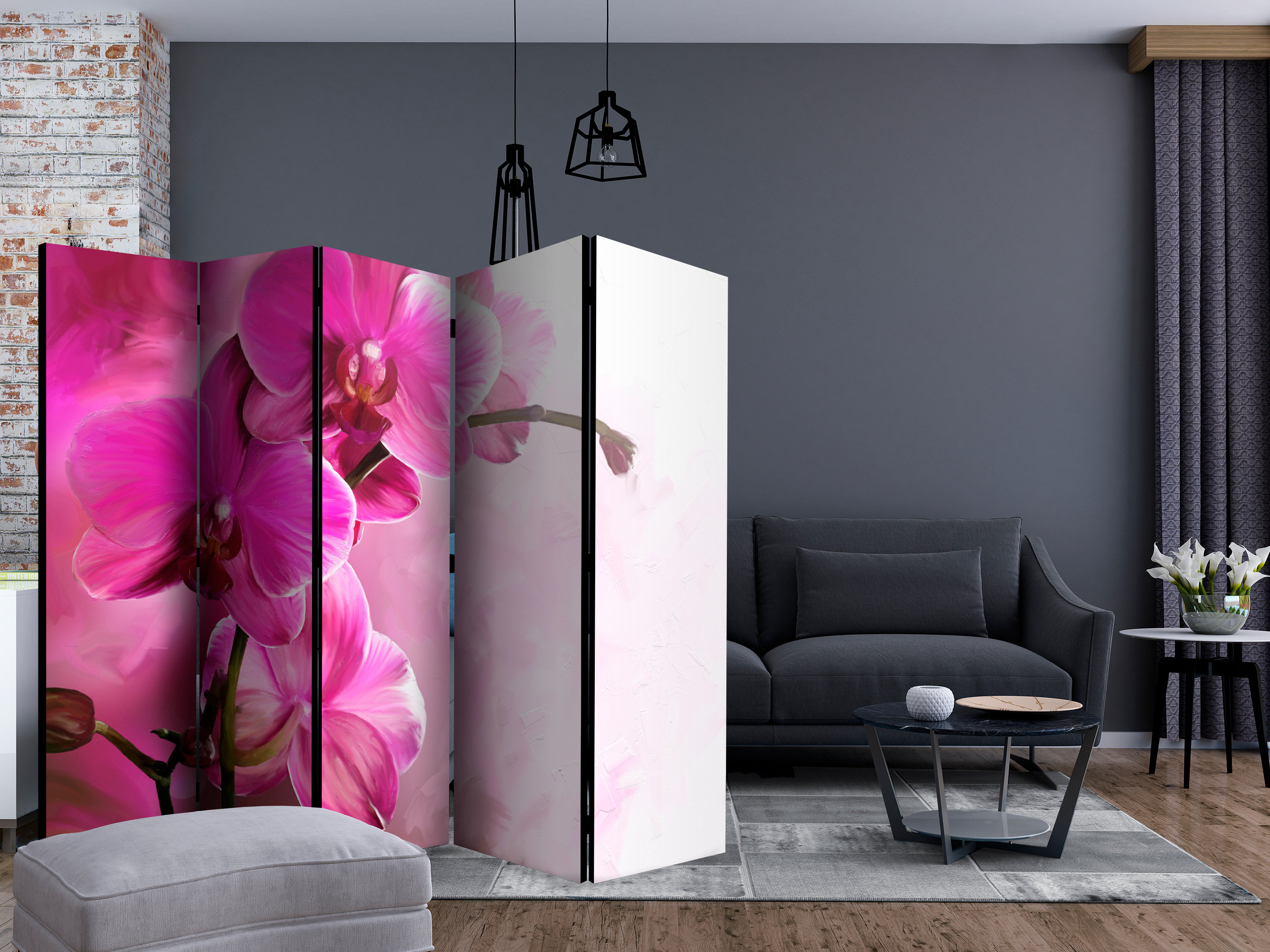 East Urban Home Room Divider - Pink Orchid II [Room Dividers] | Wayfair ...