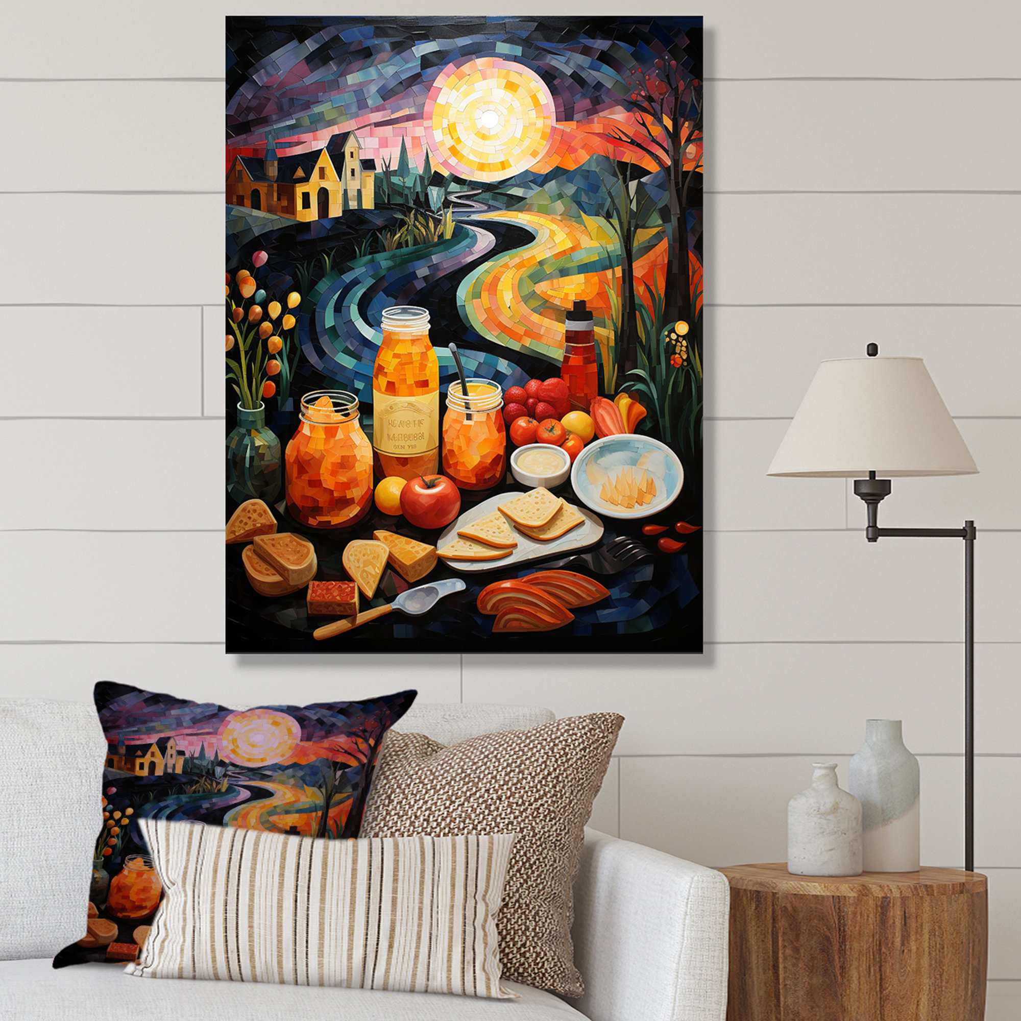 Winston Porter French Cuisine Landscape Harmoney II Framed On Canvas ...