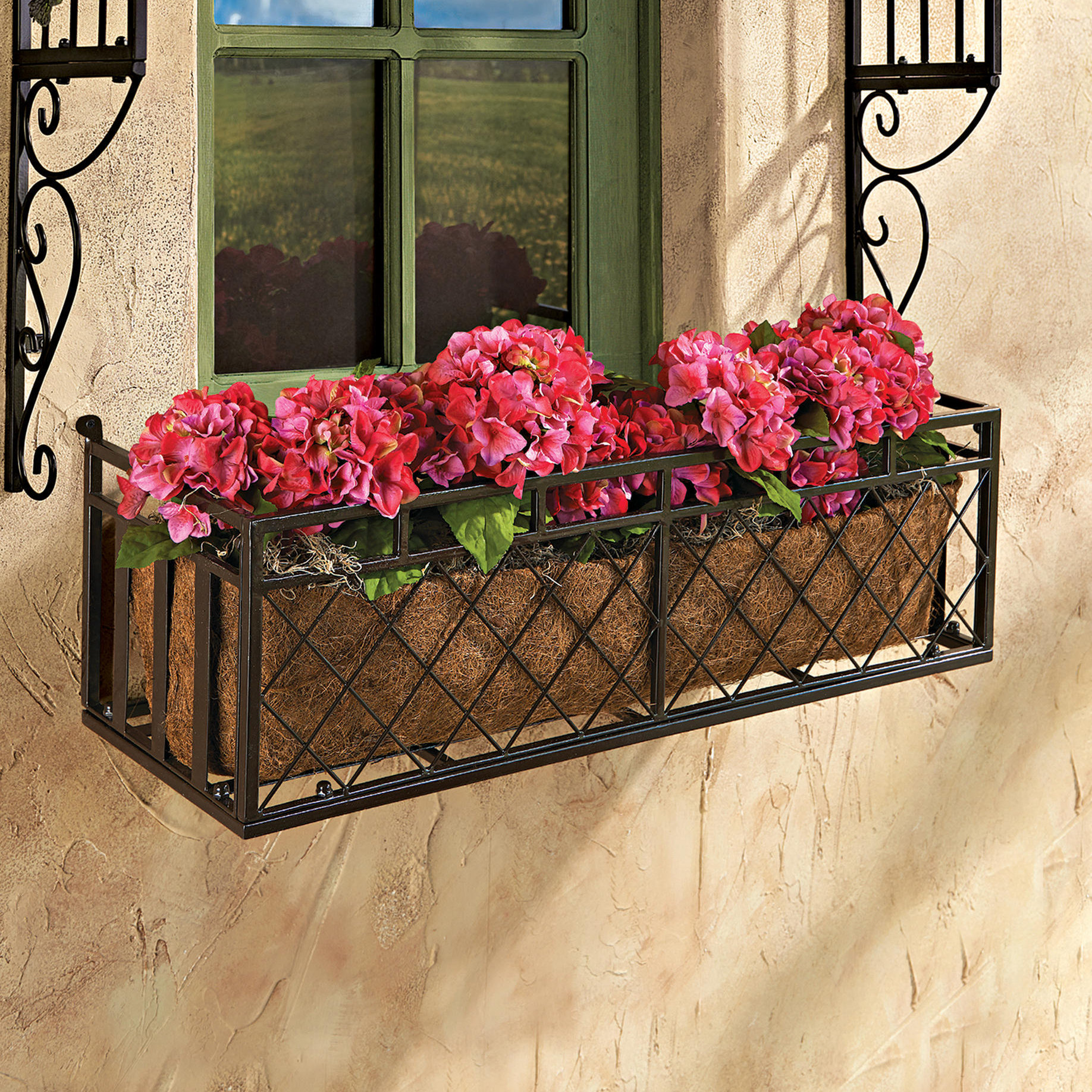 Design Toscano European-Style Steel Window Box Planter & Reviews | Wayfair