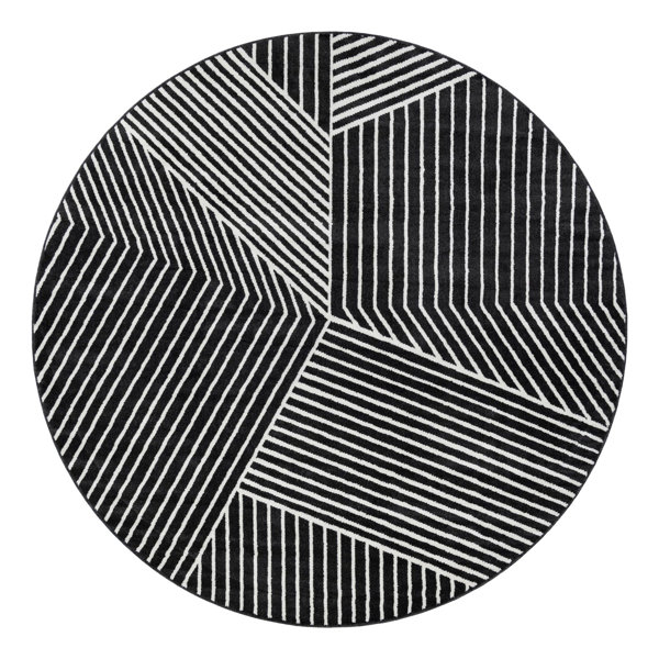 Latitude Run® Orkla Nikolis Rug Black & Reviews | Wayfair