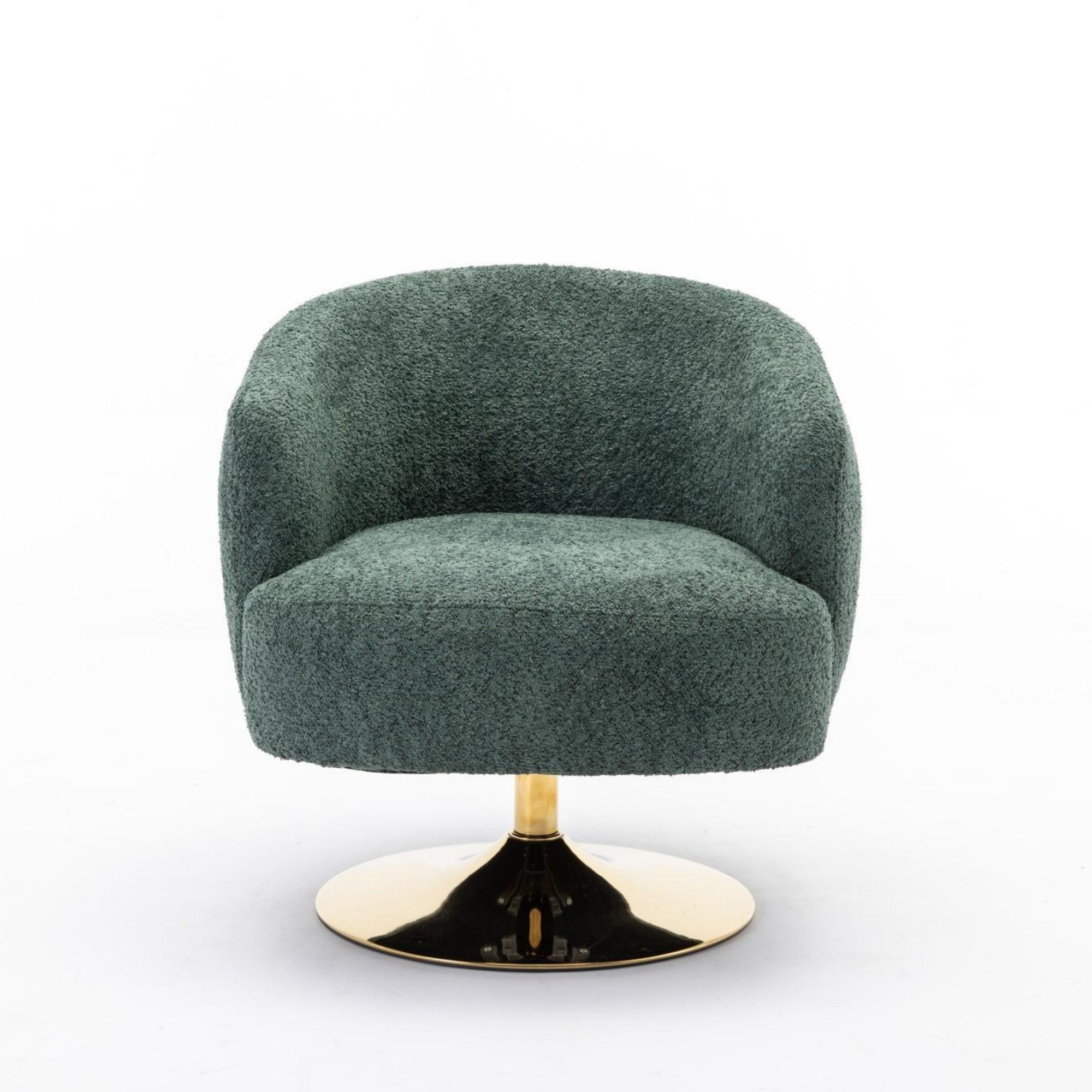 Latitude Run® Tayjah Chenille Fabric Upholstered Swivel Accent Chair ...