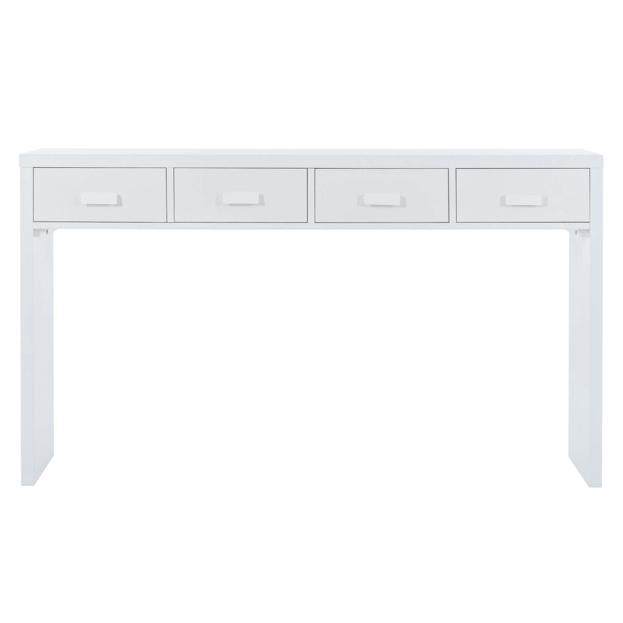 Latitude Run® Modern Minimalist Console Table With Open Tabletop And ...