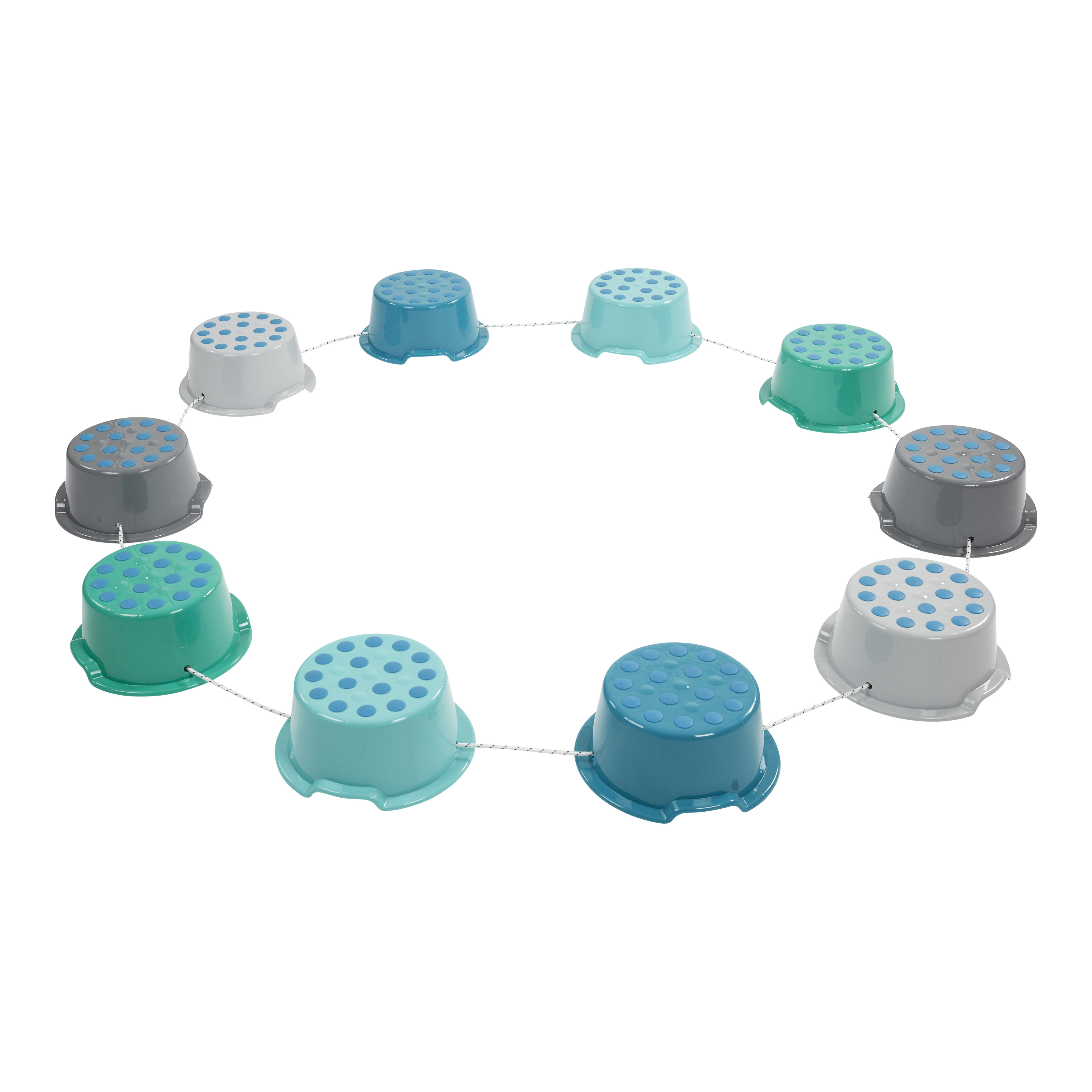 ECR4Kids Stepping Buckets with Storage Carry Bag, Balance Stones ...