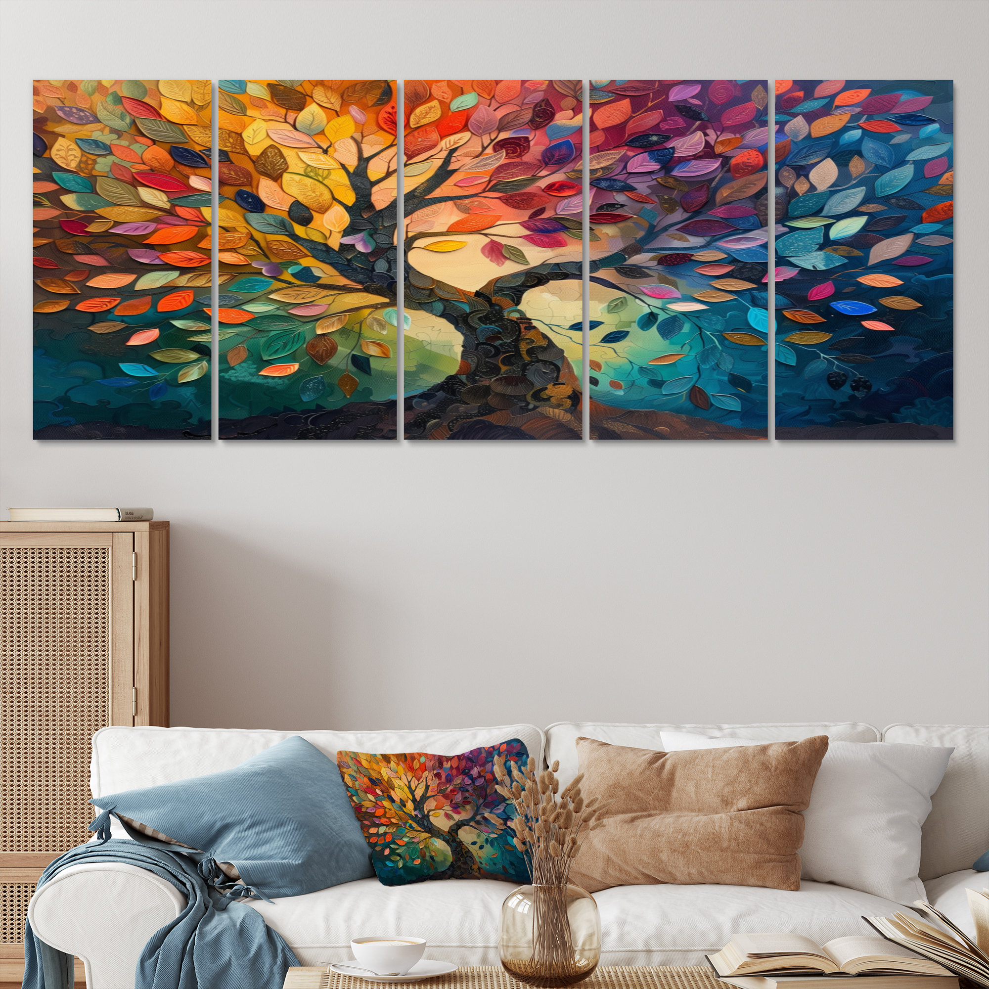 Lark Manor™ Yacine - Tree Of Life Canvas Wall Art Set | Wayfair