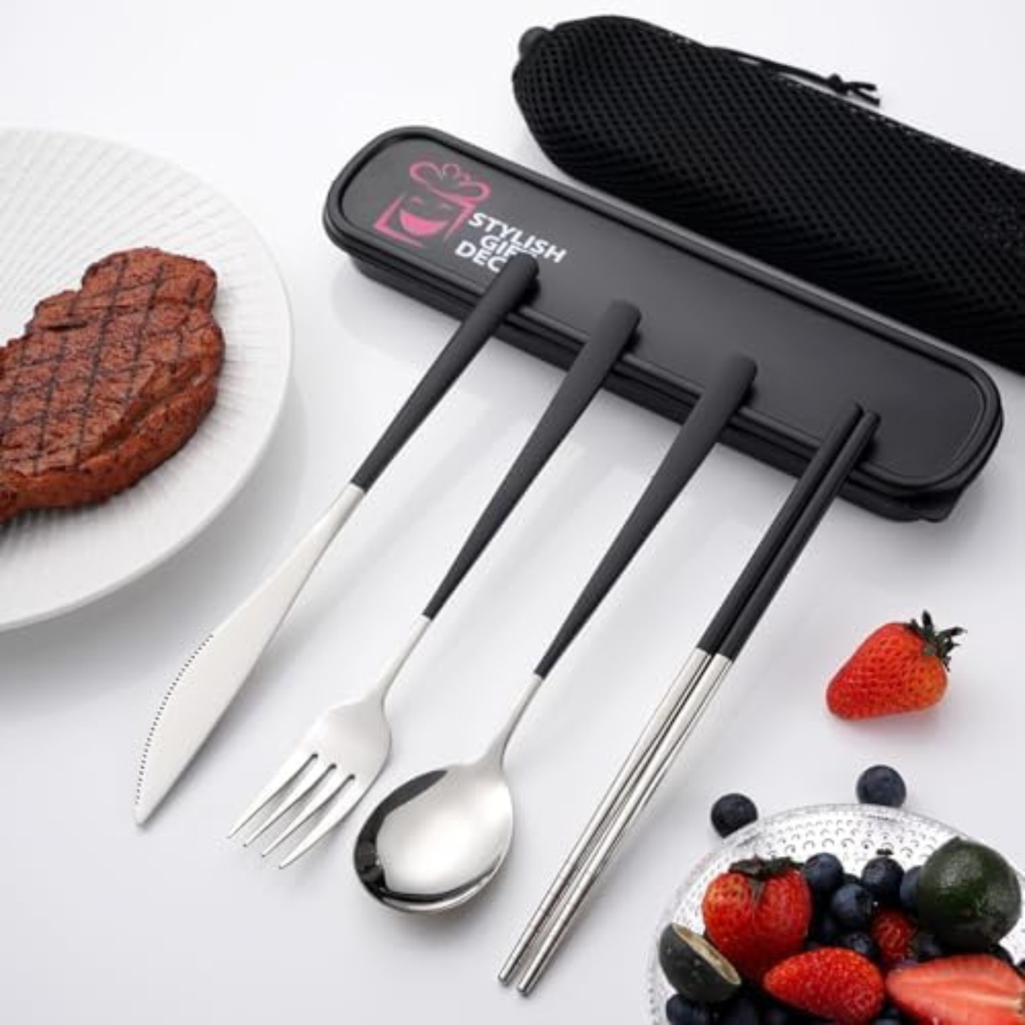 Latitude Run® 18/10 High Quality Portable Cutlery Set | Wayfair