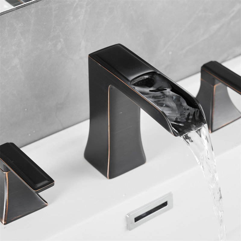 KIKO HOME Widespread 2-handle Bathroom Faucet with Drain Assembly | Wayfair