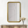 Mercer41 Rounded Rectangle Fluted Wall Mirror Gold See below | Wayfair