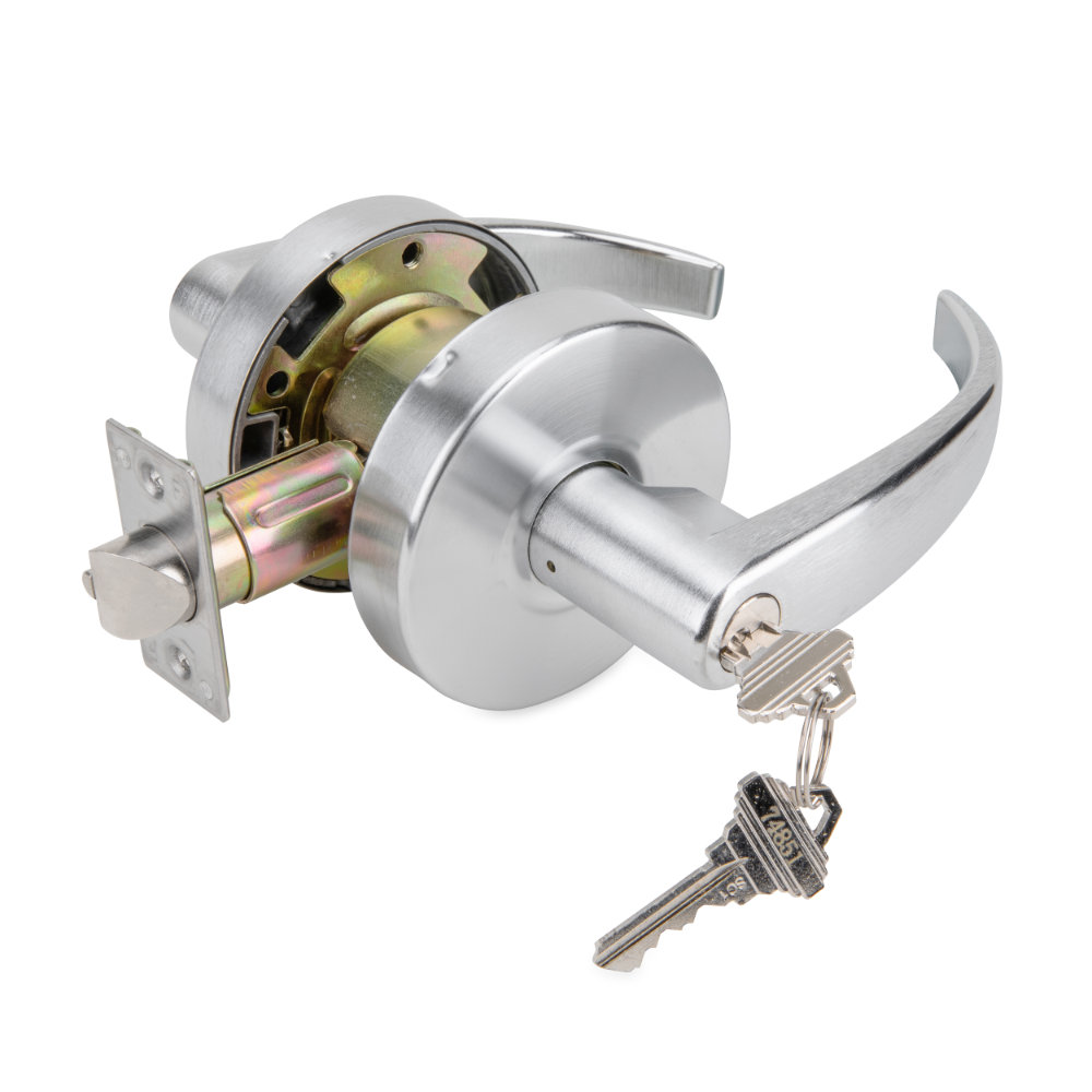 Global Door Controls Pisa Standard Duty Brushed Chrome Grade 2 ...