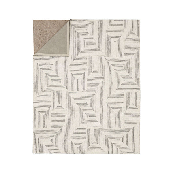 Scott Living by Drew and Jonathan Algiers Black White Area Rug | Wayfair