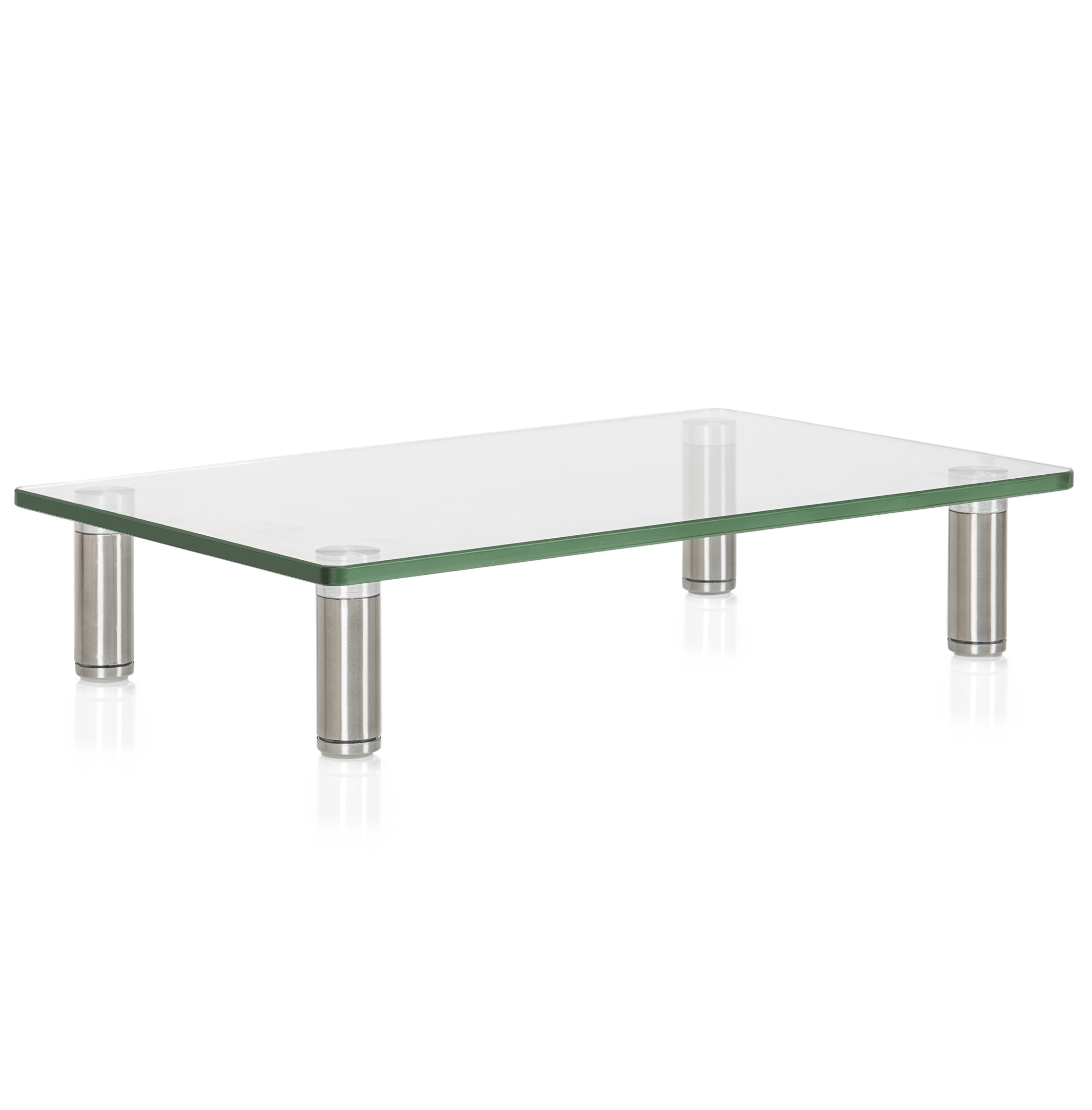 FITUEYES Clear Monitor Riser Save Space Desktop Stand With Height ...