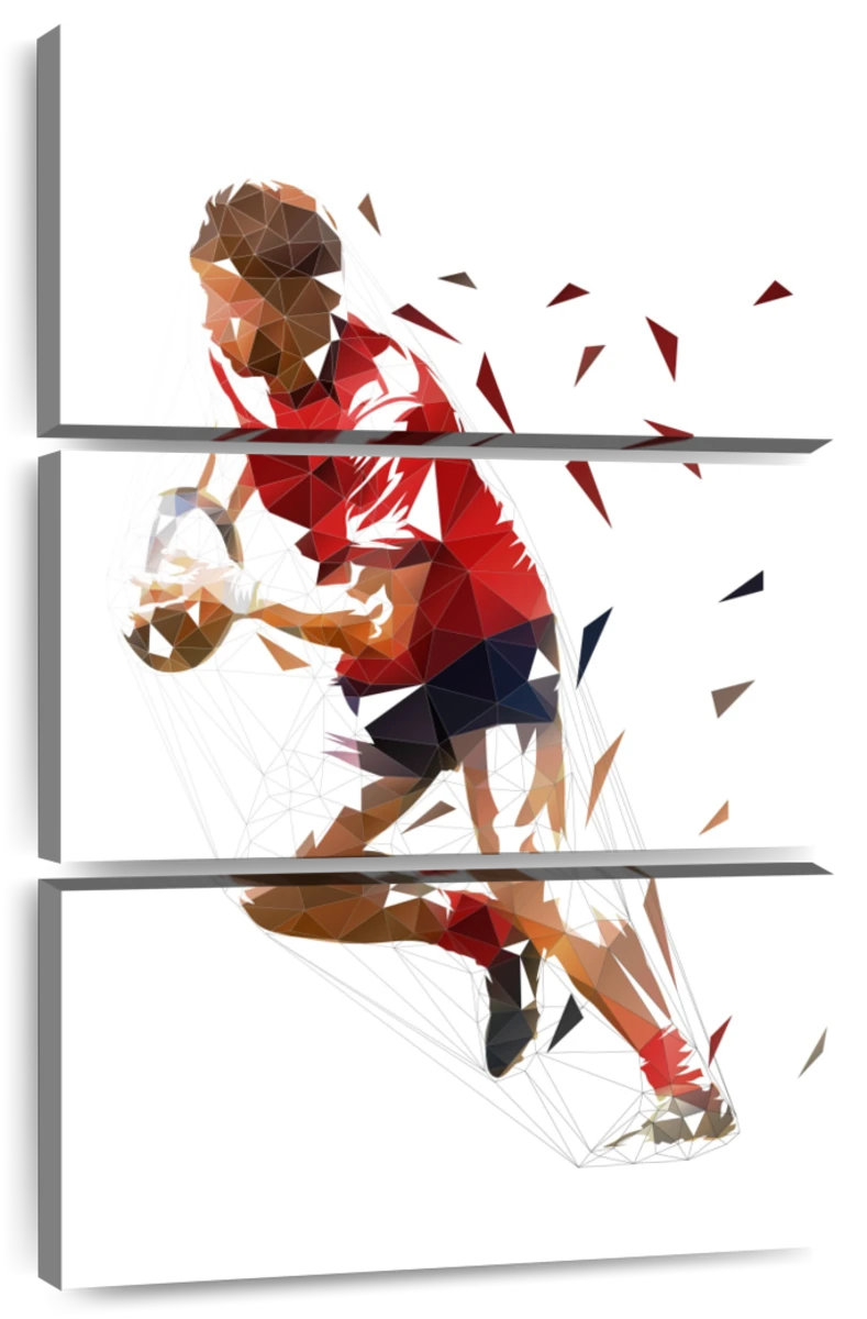 Ebern Designs Sireci Geometric Rugby Player | Wayfair