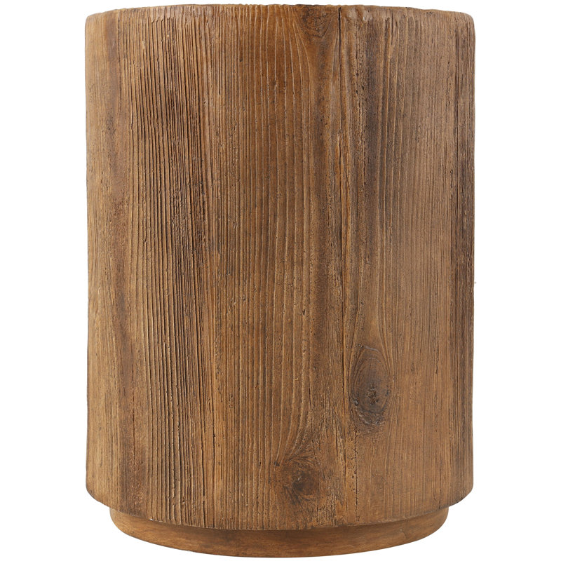 Joss & Main Magnesium Oxide Block Outdoor Accent Table with Natural ...