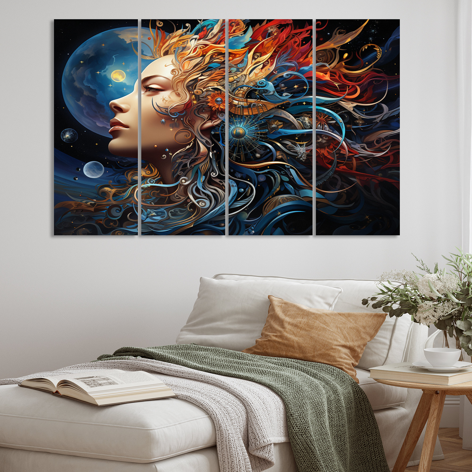 Trinx - Surrealism Canvas Prints - 4 Panels - Wayfair Canada