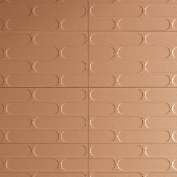 Encore Surfaces Biscuit 12" x 24" Fishscale 3D Italian Wall Tile | Wayfair