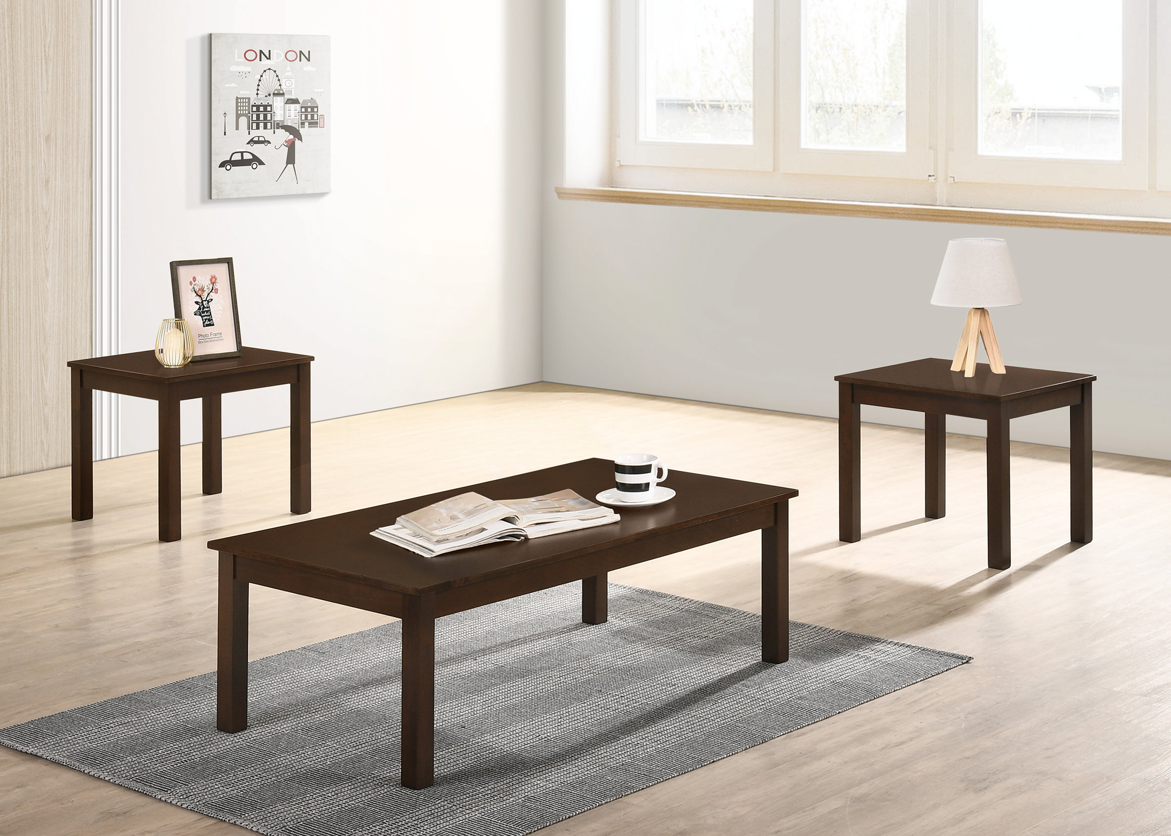 Latitude Run® 3 Piece Coffee Table Set | Wayfair
