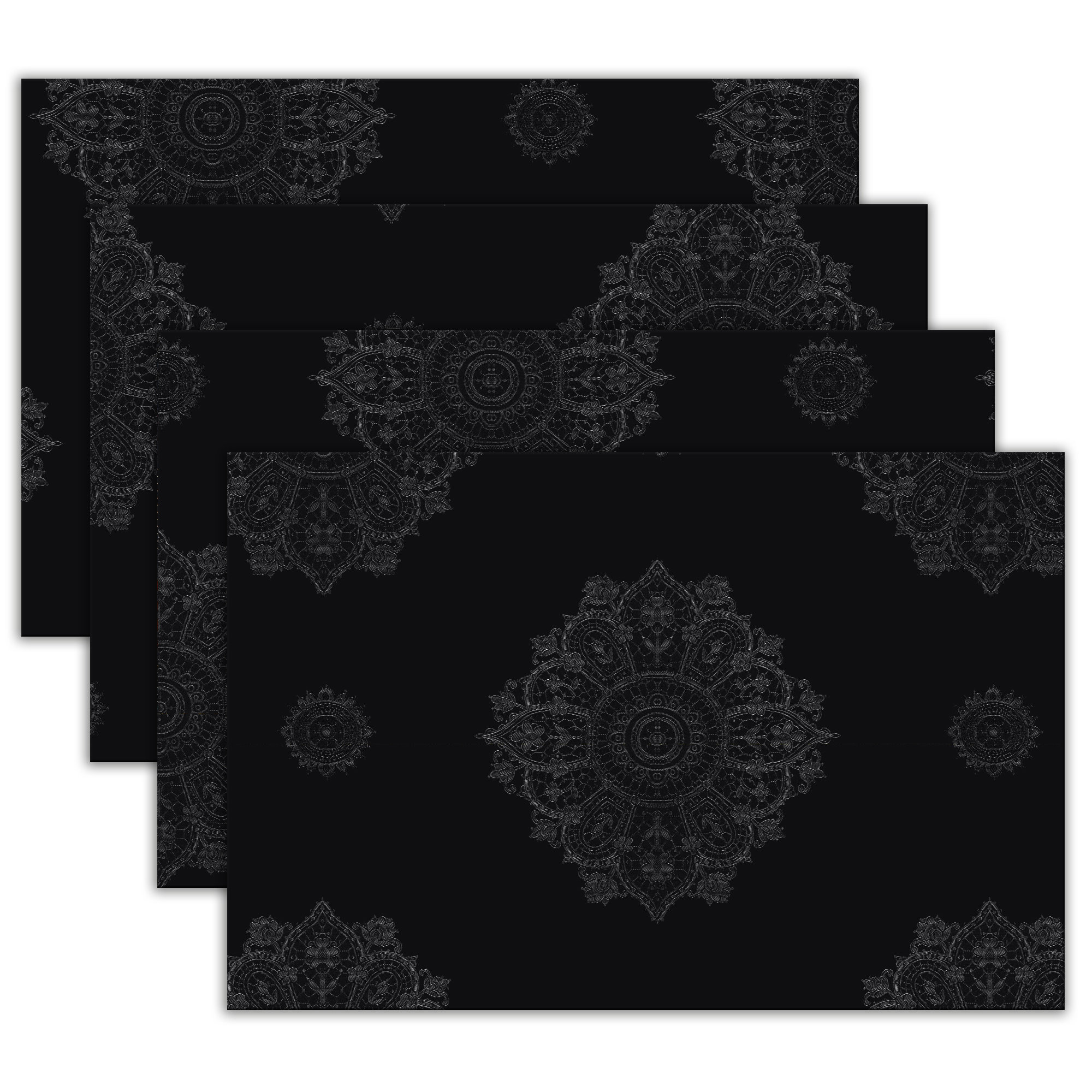 Bungalow Rose Lace Medallion 4Pk Placemat Set | Wayfair