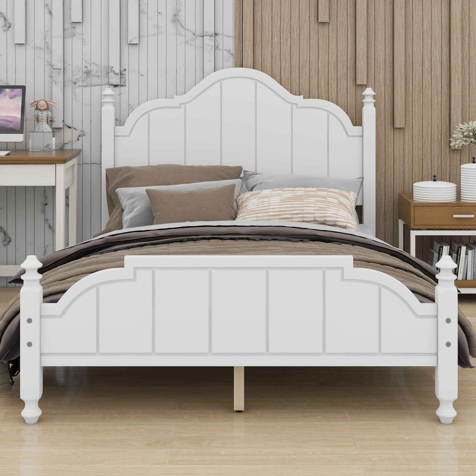 George Oliver Cadre de lit avec tête de lit - Wayfair Canada