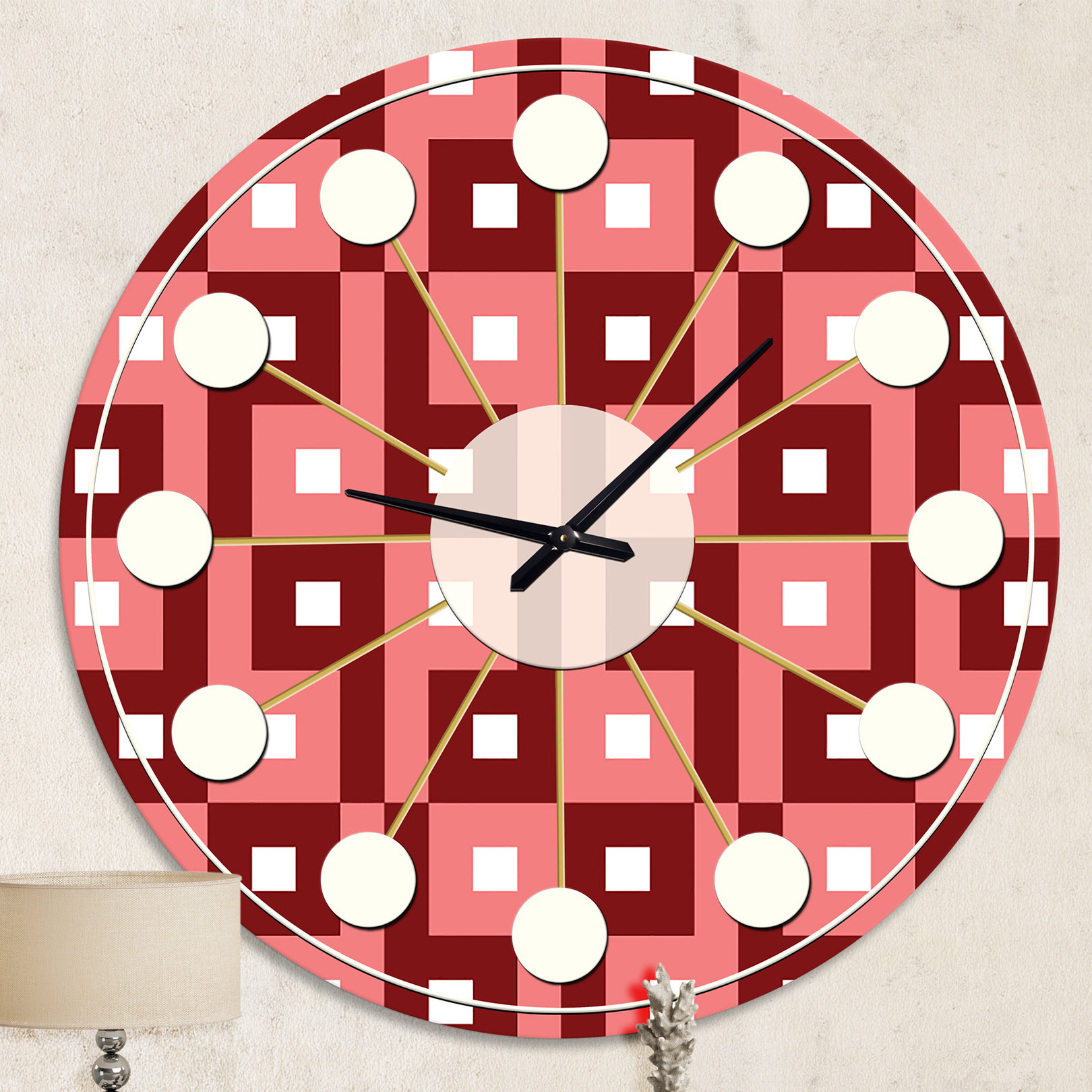 East Urban Home Retro Abstract Pattern Design IV - Mid-Century Modern ...