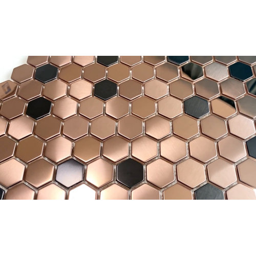 Blujellyfish Hexagon Metal Look Wall & Floor Tile & Reviews | Wayfair